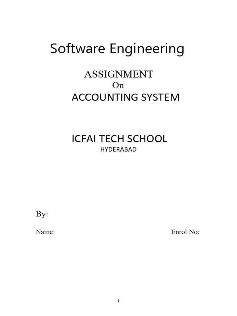 Accounting System | PDF | Use Case | System