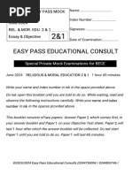 2025 Bece Rme Questions | PDF