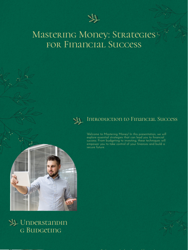 Slidesgo Mastering Money Strategies For Financial Success ...