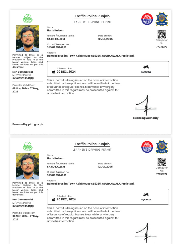 Learner license ? | PDF | Identity Document | Government And Personhood