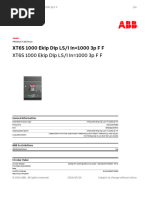 1SDA100467R1 xt5s 630 Ekip Dip Ls I in 630 4p F F | PDF | Electrical Equipment | Electricity