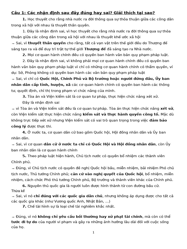 Ôn Tập Nmlh 2024 | PDF