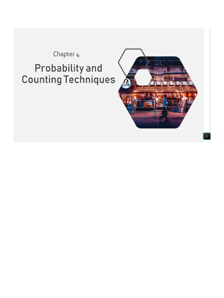 Probability and Counting Techniques | PDF