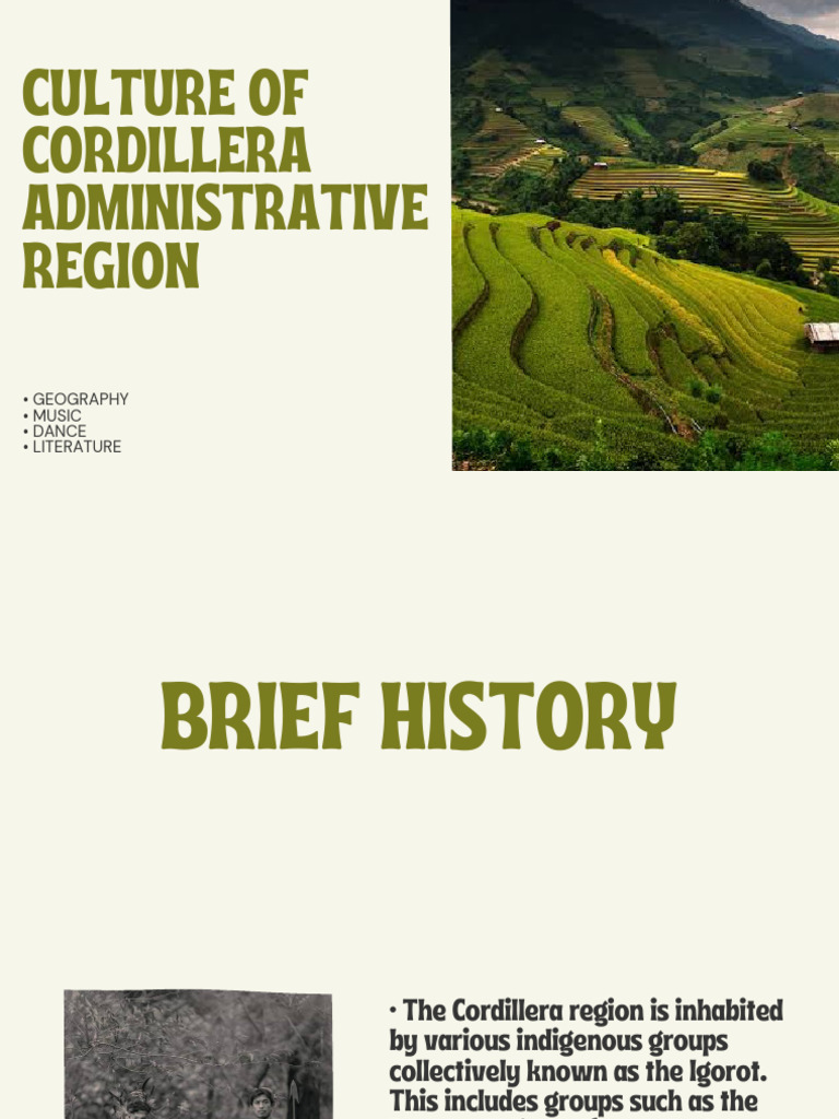 Cordillera Administrative Region | PDF | Philippines | Ethnic Groups