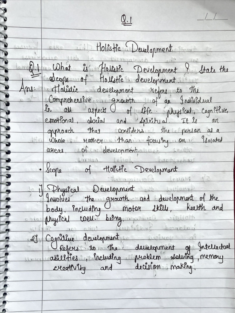 3 Holistic Development | PDF