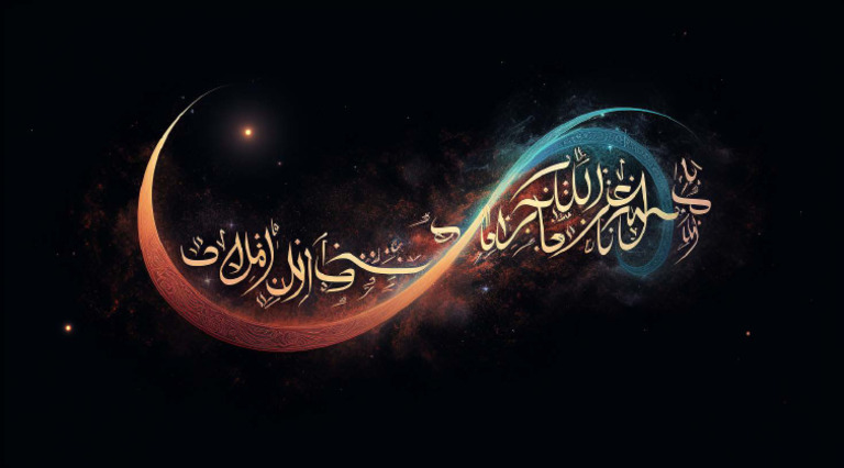 Arabic Calligraphy Galaxy Cosmos | PDF