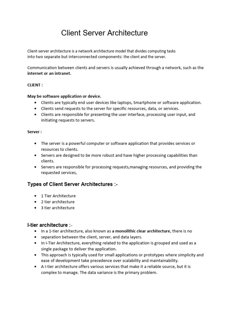 Client Server Pdf Client Server Model Server Computing
