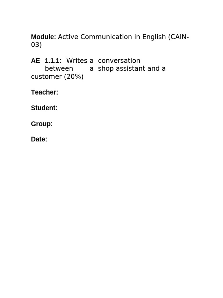 Active Communication in English | PDF