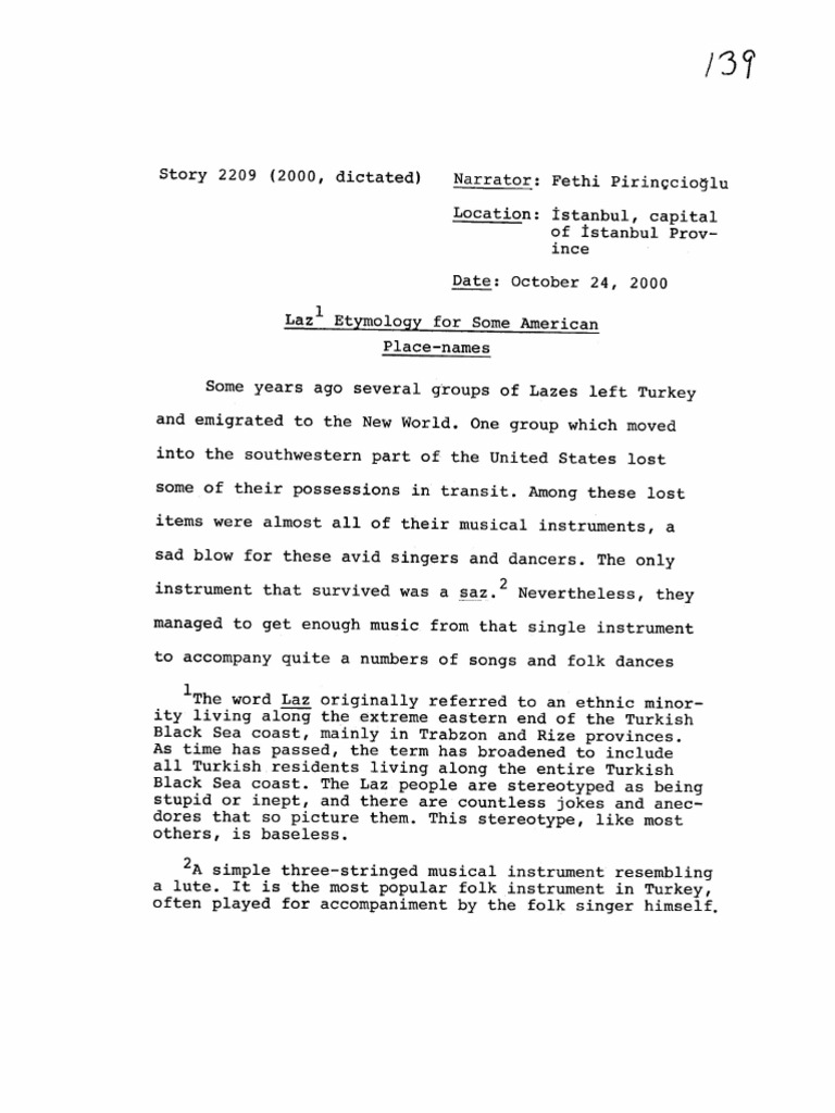 Laz Origins of US Place Names | PDF