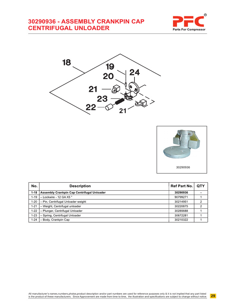 Assembly Crankpin Cap Centrifugal Unloader | PDF | Technology & Engineering