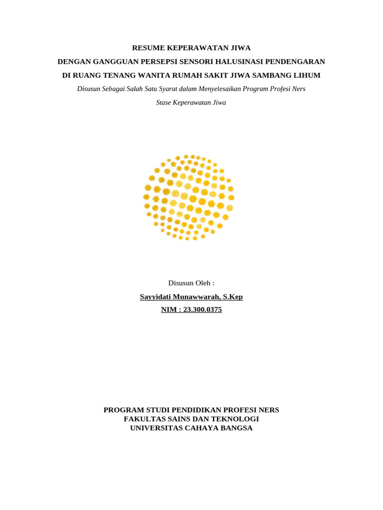 Resume SP Halusinasi | PDF | Pengembangan Diri | Sains & Matematika