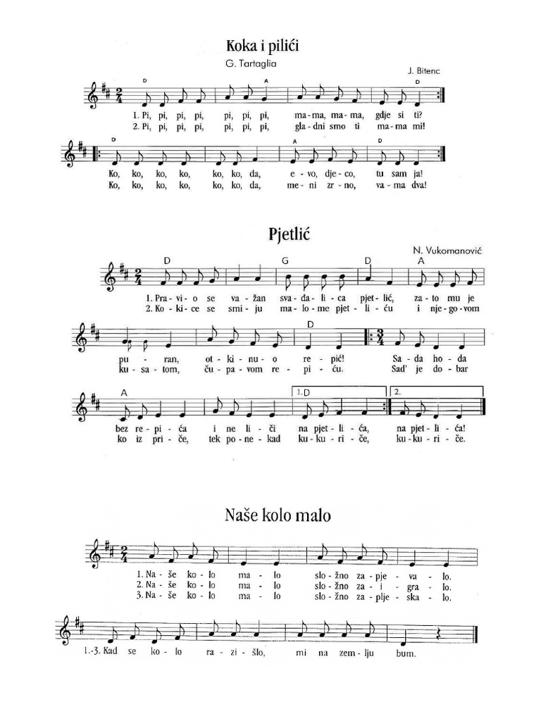 Partiture Za Sviranje | PDF