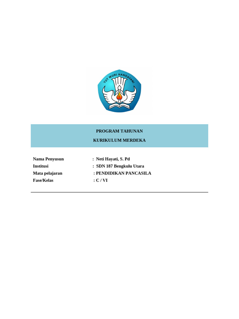 Prota PPKN Kelas Vi | PDF