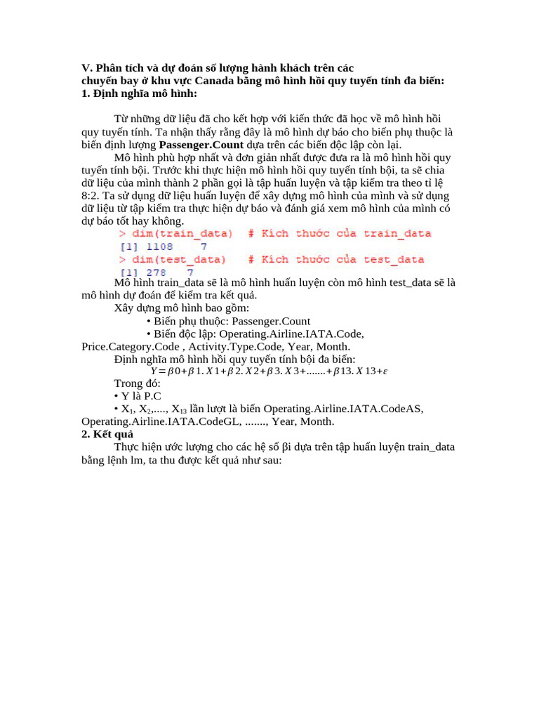 Mô Hình H I Quy | PDF