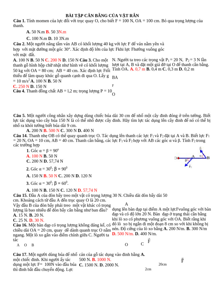 Can Bang Cua Vat Ran | PDF
