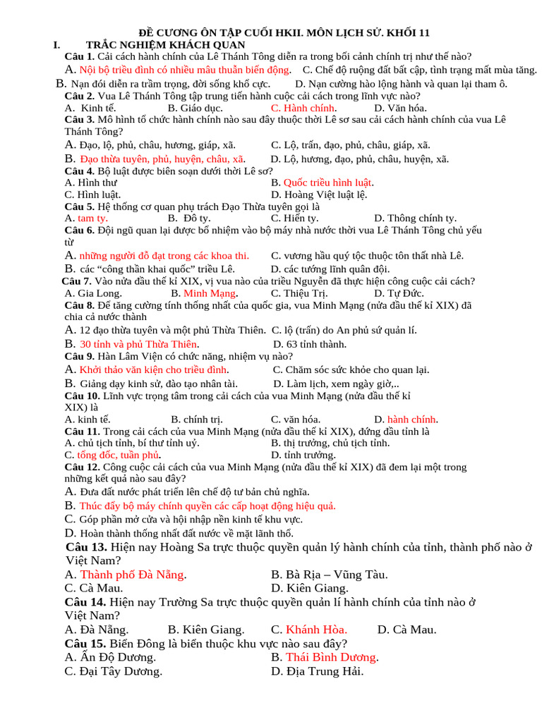 ĐỀ CƯƠNG ÔN TẬP CUỐI HKII Quynh | PDF