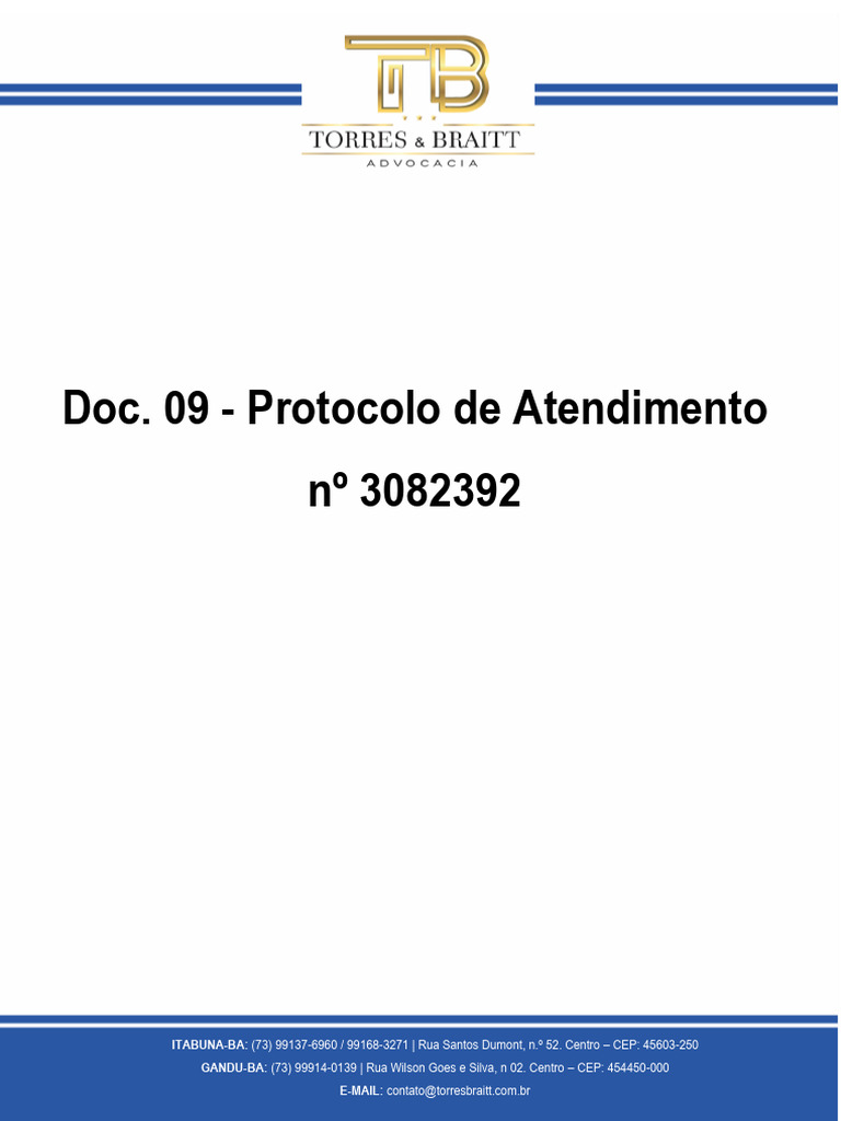 Doc. 09 - Protocolo de Atendimento N. 3082392 | PDF