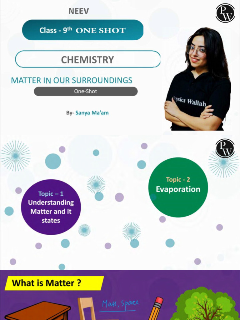 Chemistry - Matter in Our Surroundings - Class Notes | PDF