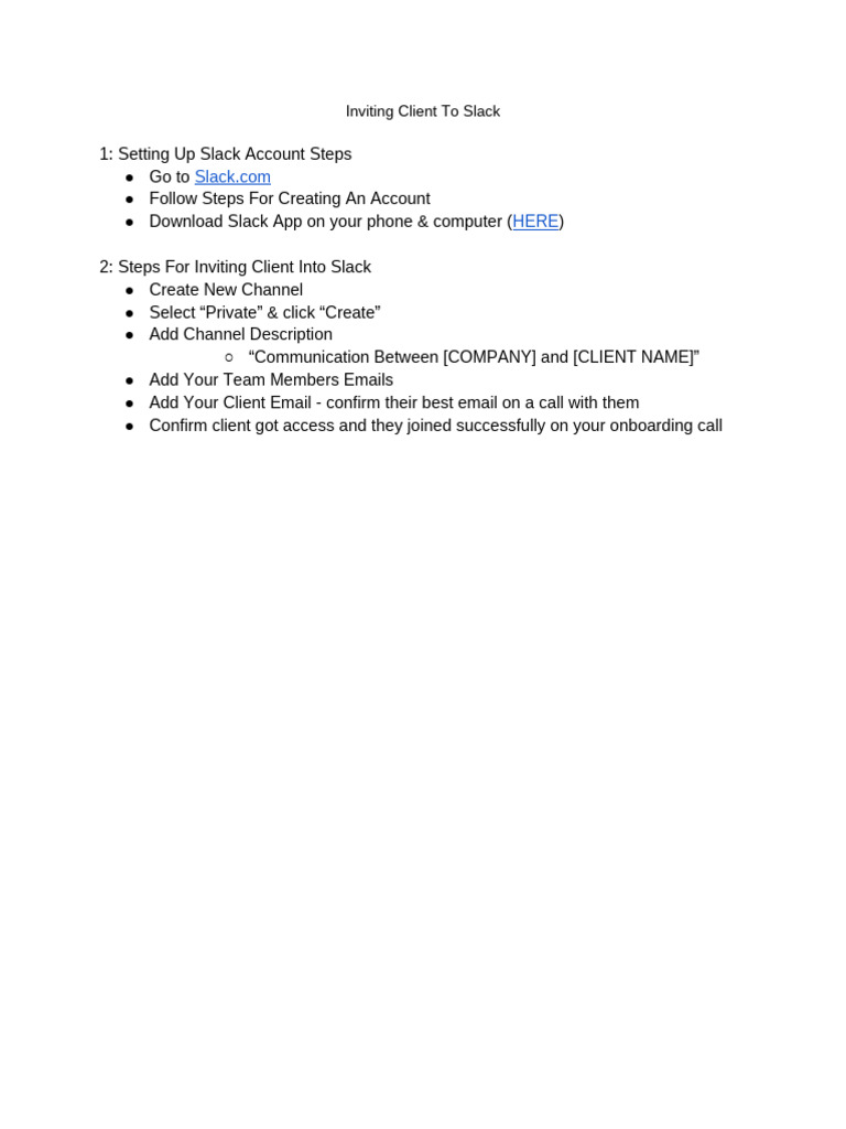 How to Invite Clients to Slack | PDF | Business | Finance & Money ...