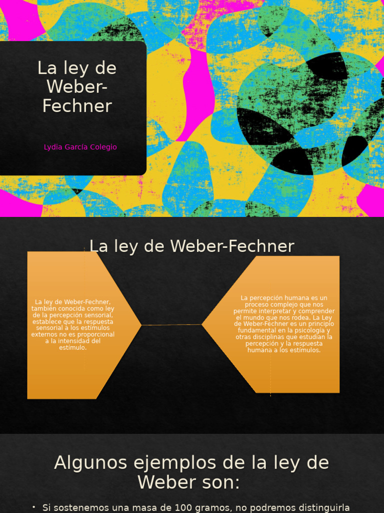 La Ley de Weber-Fechner | PDF | Percepción | Cognición