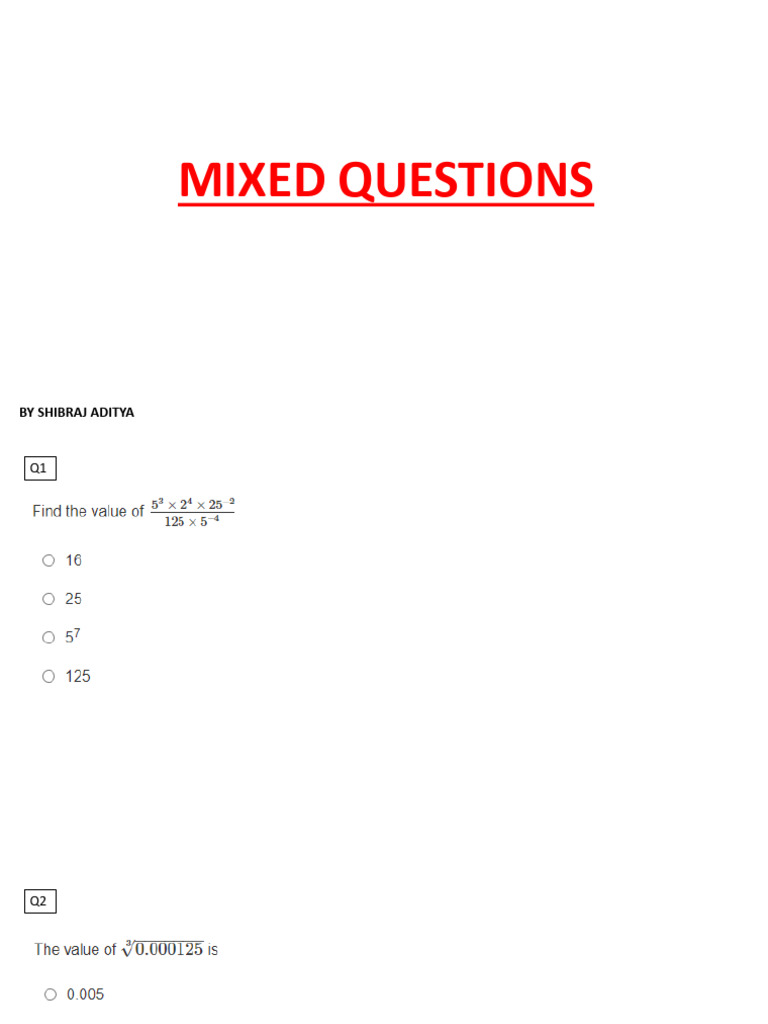 Mixed Questions Adre | PDF | Teaching Methods & Materials