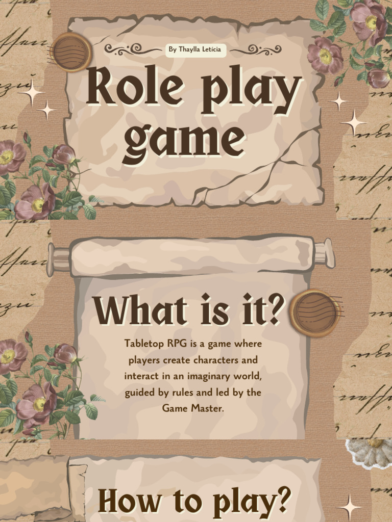 Role Play Game PDF Slide | PDF | Law