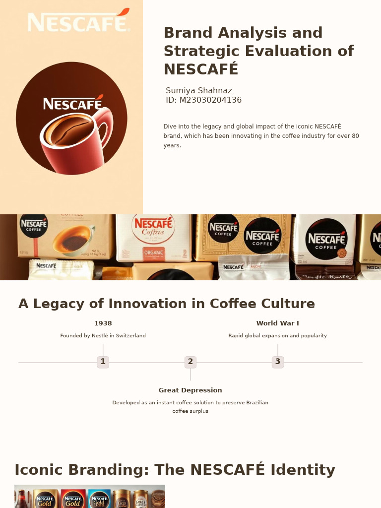 Brand Analysis and Strategic Evaluation of NESCAFE 2 | PDF