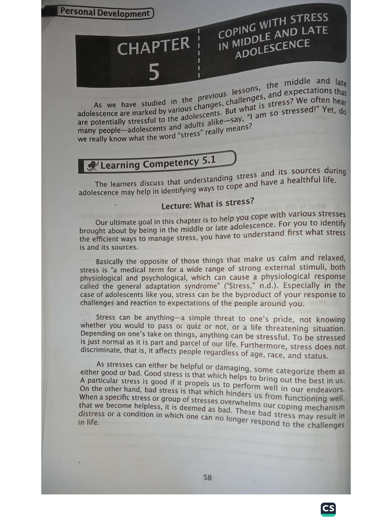 Personal Development Module 5 | PDF