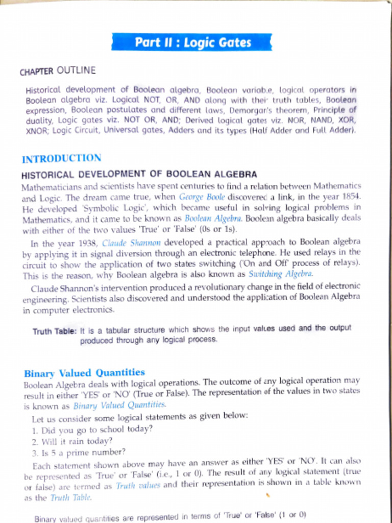 Gates | PDF | Boolean Algebra | Teaching Mathematics