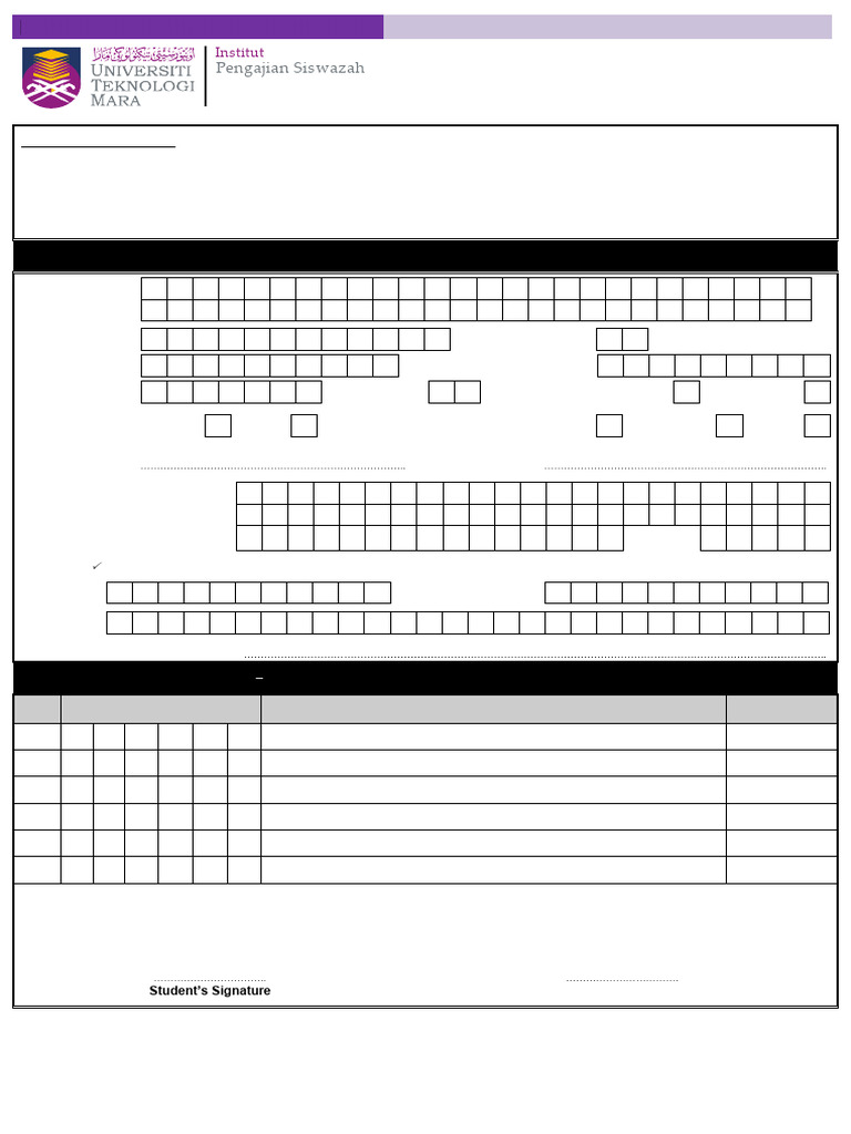 Graduate Student Registration Form Pdf