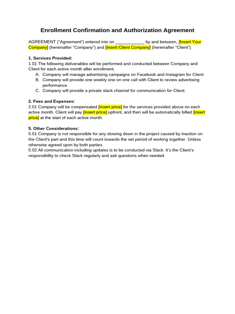 Marketing Services Agreement | PDF | Finance & Money Management