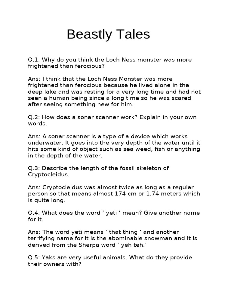 Beastly Tales | PDF | Yeti | Bigfoot