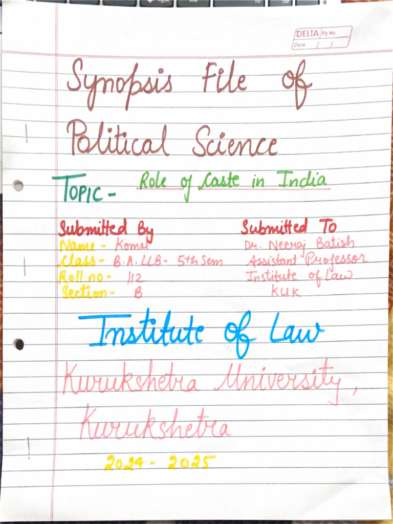 Synopsis of Bnsss | PDF