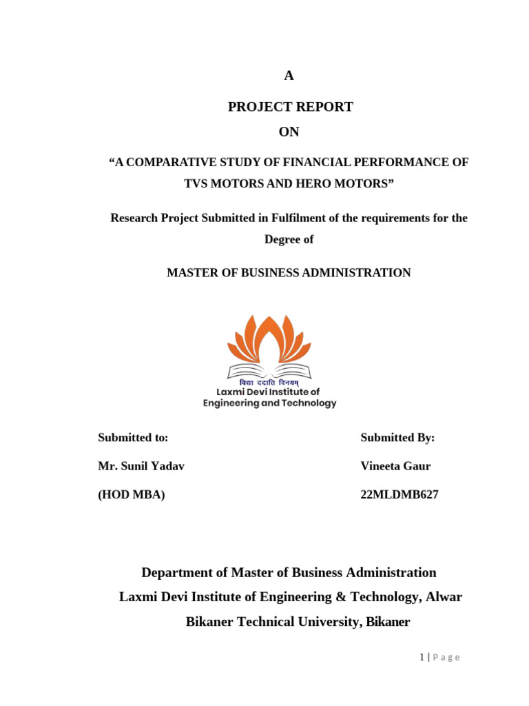 Ritika Verma - 241119 | PDF | Revenue | Working Capital Ritika Verma - 241119 | PDF | Revenue | Working Capital