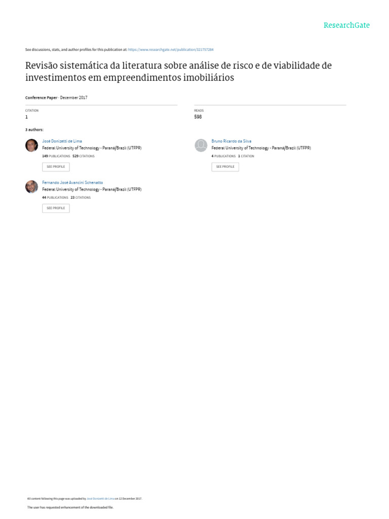 CONBREPRO 2017 Silva Lima Schenatto | PDF | Método científico | Bancos de dados