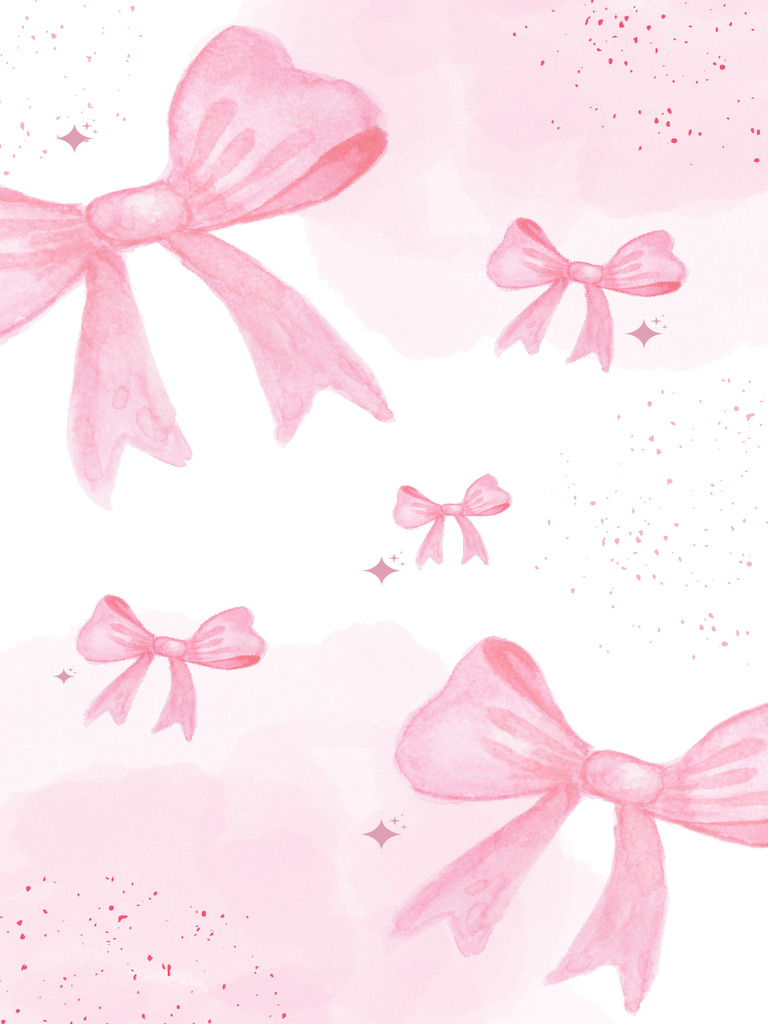 Fondo de Pantalla para Celular Moños Acuarela Rosa-1 | PDF