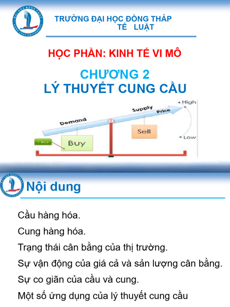 Chuong2-Ly Thuyet Cung Cau Hang Hoa-GUI SV | PDF