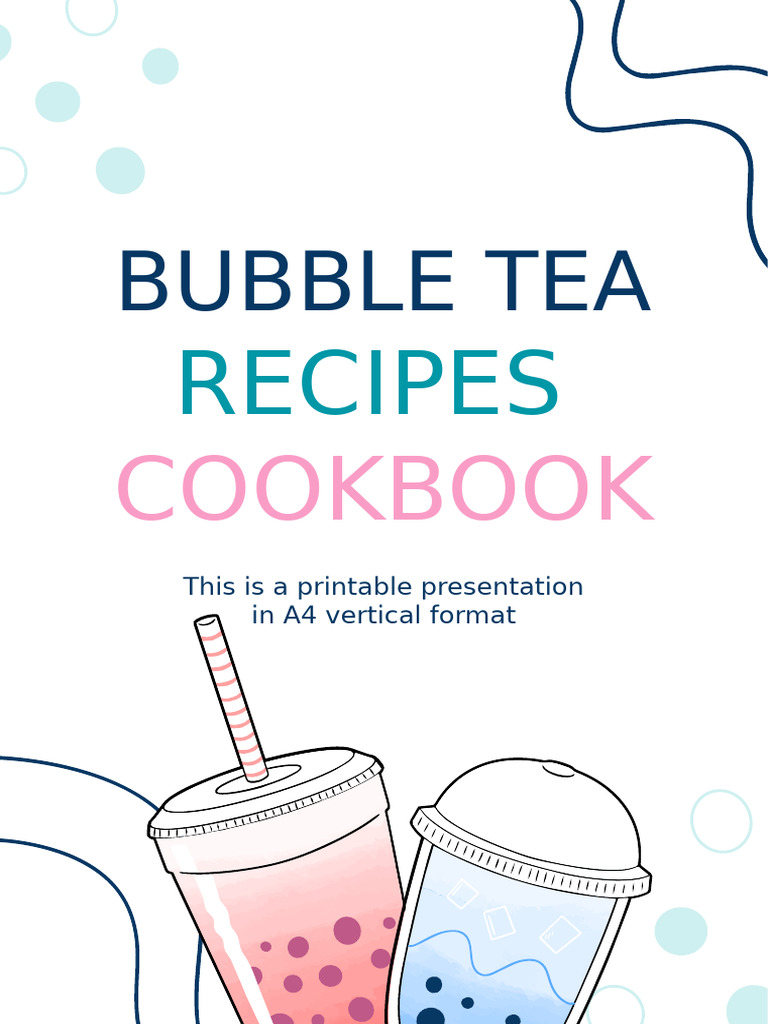 Bubble Tea Recipes Cookbook by Slidesgo | PDF | Planets | Meal