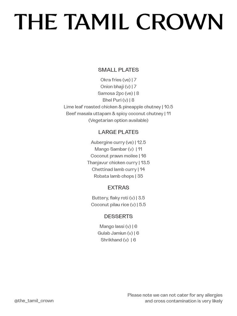 Crown Main Menu 24 07 19 | PDF