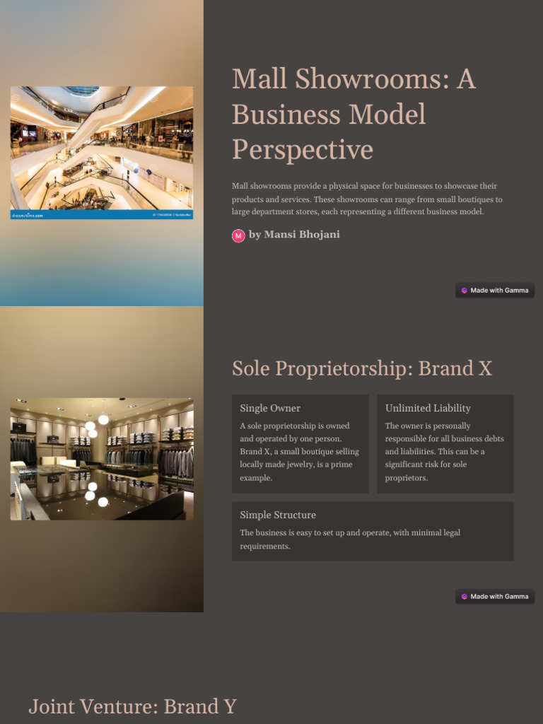 Mall Showrooms A Business Model Perspective | PDF | Public–Private ...