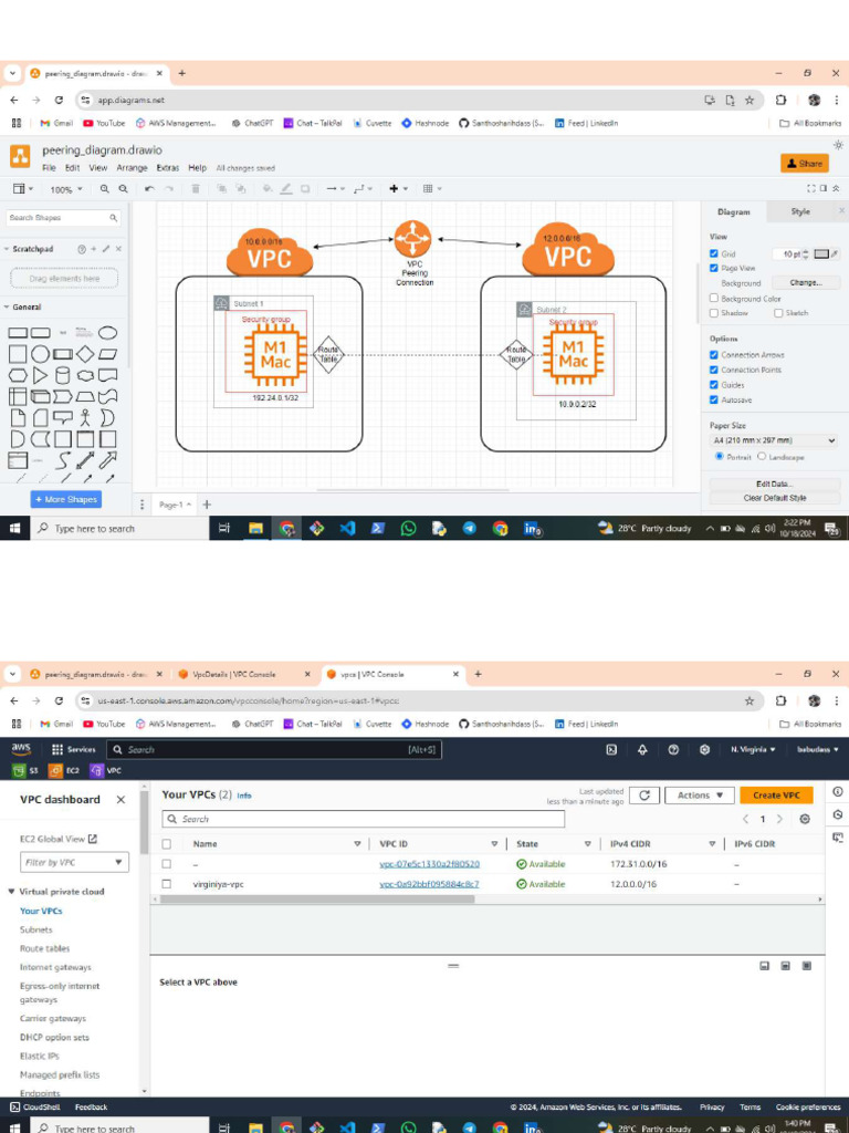 VPC Peering Methods | PDF