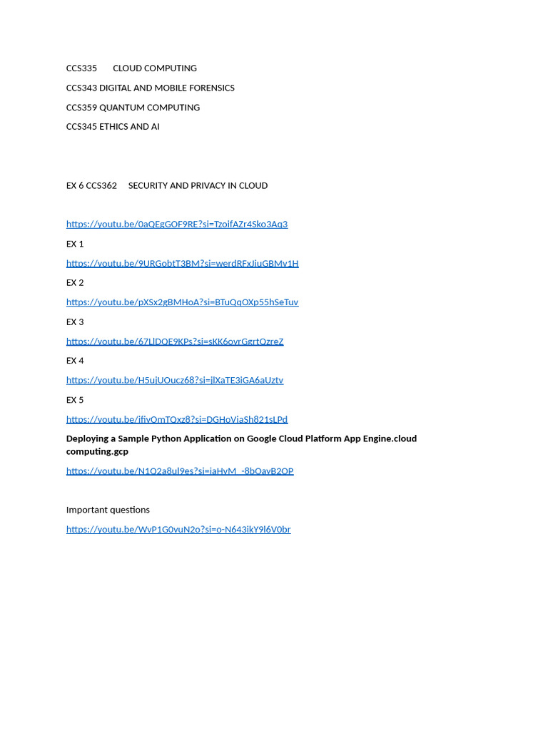 Ccs335 Cloud Computing Lab Pdf Computers
