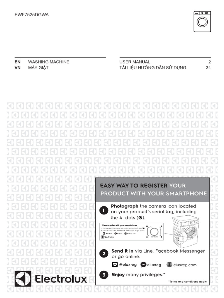 Ewf8025dgwa User Manual VI VN | PDF