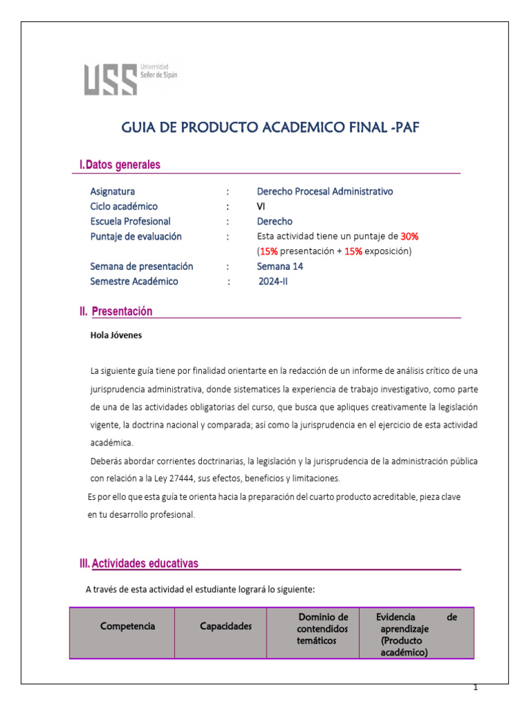 Guia de Paf | PDF | Caso de ley | Ley procesal