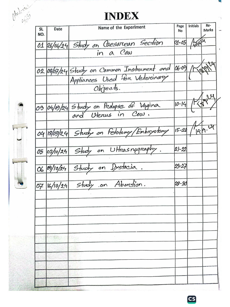 Obstetrics Practical Notebook | PDF