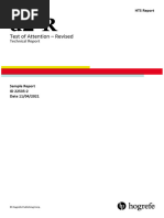 D2-R Attention Test Instructions | PDF | Accuracy And Precision | Attention