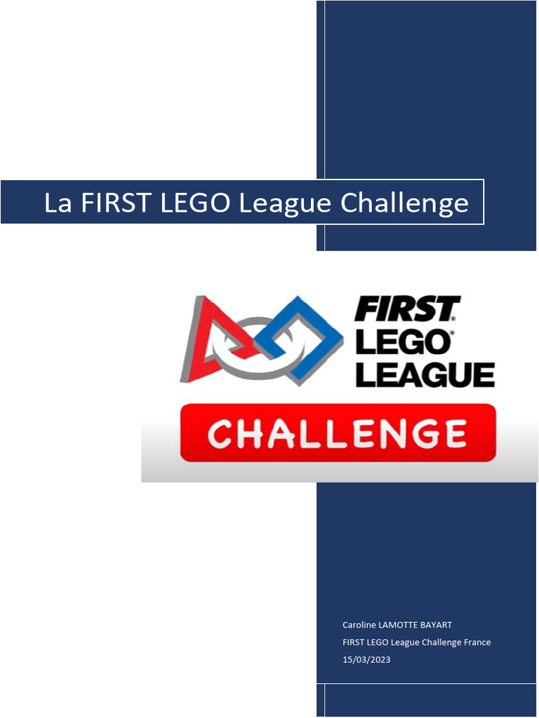 FIRST LEGO League Challenge 2023 France | PDF | Robotique | France