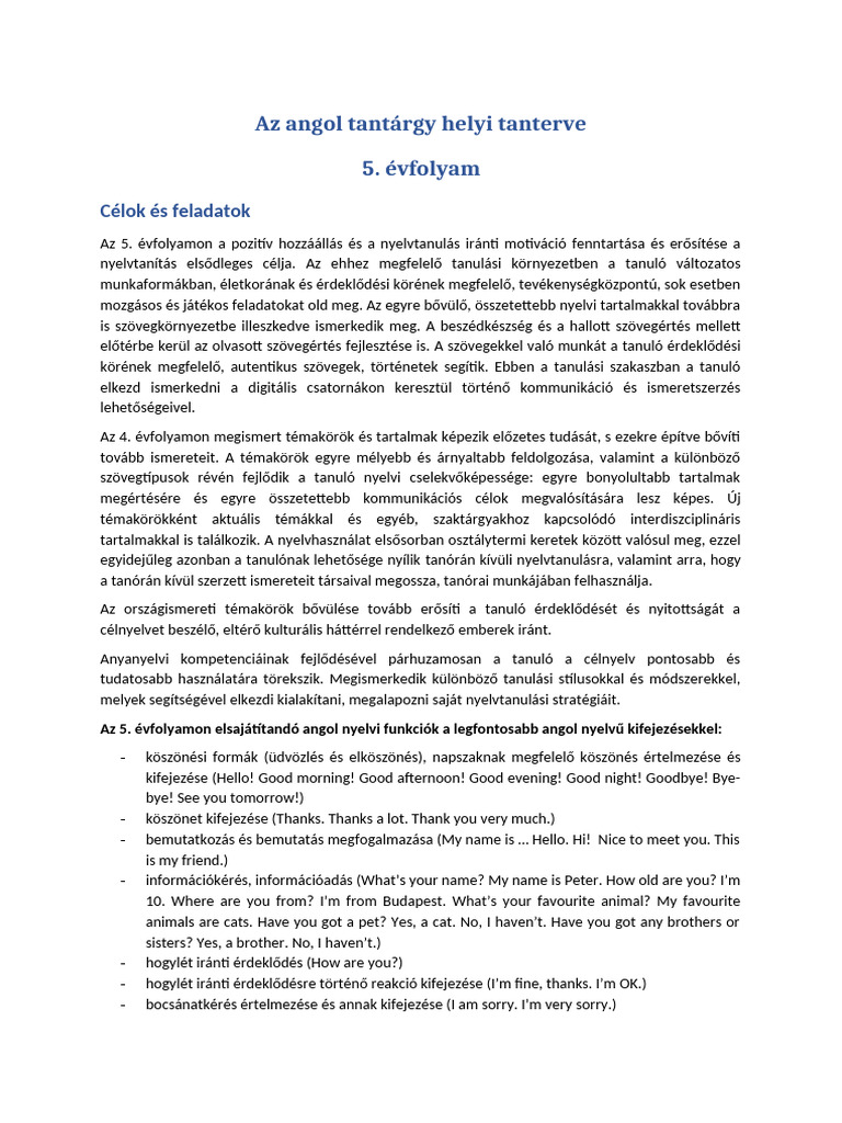 Angol 5-8. | PDF