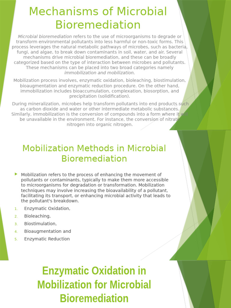 Mechanisms of Microbial Bioremediation | PDF | Redox | Chelation