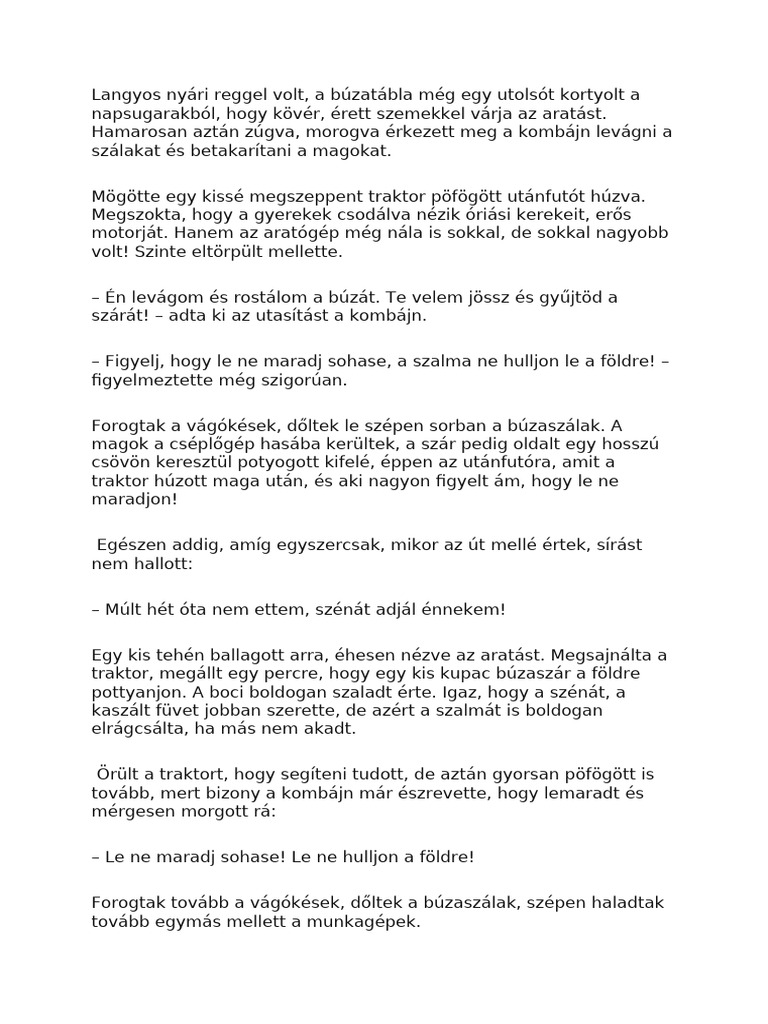 Traktoros Mese | PDF